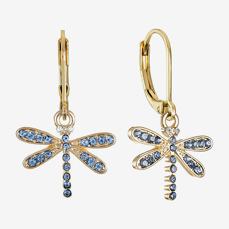 Click here for Monet Jewelry Gold Tone Dragonfly Womens Blue Glas... prices