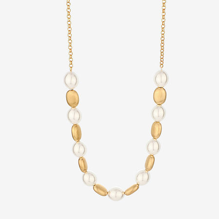 Click here for Monet Jewelry Gold Tone Womens 17 Inch Collar Neck... prices