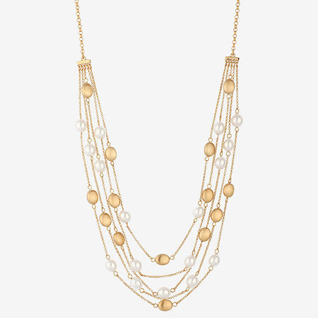 Click here for Monet Jewelry Gold Tone Womens 17 Inch Strand Neck... prices