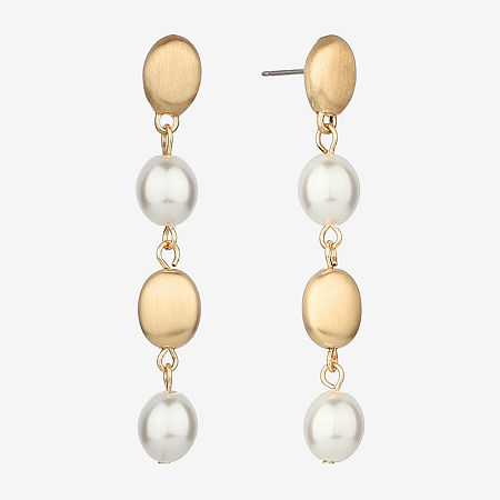 Click here for Monet Jewelry Gold Tone Womens Simulated Pearl Hyp... prices