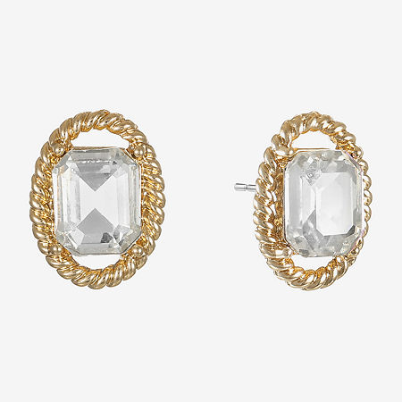 Click here for Monet Jewelry Glass 17.5mm Oval Stud Earrings  One... prices