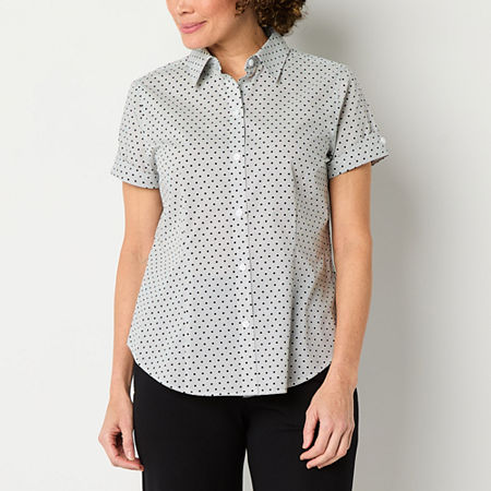 Click here for Liz Claiborne Womens Cuffed Short Sleeve Regular F... prices