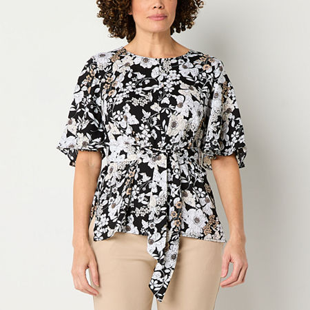 Click here for Liz Claiborne Womens Keyhole Neck Elbow Sleeve Sat... prices
