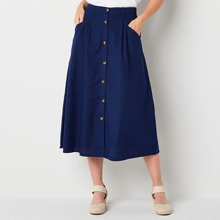 Click here for St. Johns Bay Womens Midi A-Line Skirt  X-large  B... prices