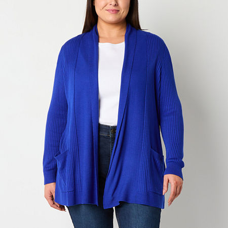 Click here for Liz Claiborne Plus Womens Long Sleeve Open Front C... prices