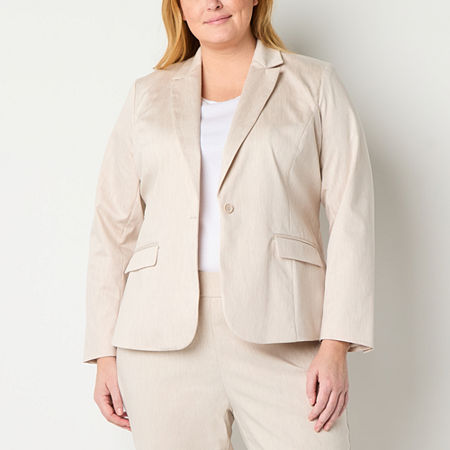 Click here for Liz Claiborne Womens Regular Fit Blazer  26w  Beig... prices