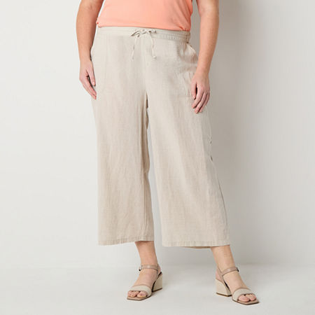 Click here for Liz Claiborne Womens Wide Leg Mid Rise Loose Fit P... prices