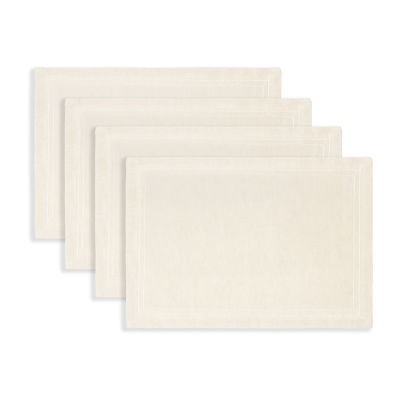Fieldcrest Luxury Cotton-Linen Herringbone 4-pc. Napkins - JCPenney