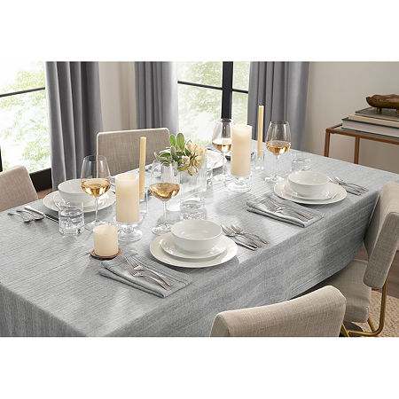 Click here for Fieldcrest Luxury Cotton-Linen Herringbone Tablecl... prices