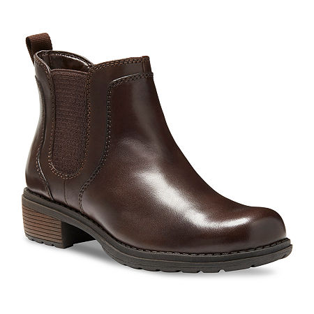 Click here for Eastland Womens Double Up Stacked Heel Chelsea Boo... prices