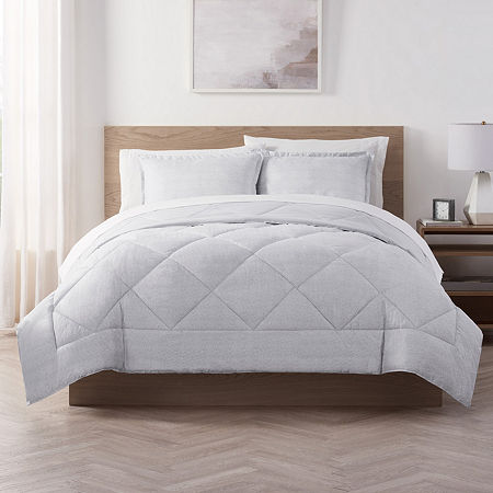 Click here for Serta Supersoft Cooling Midweight Comforter Set  O... prices