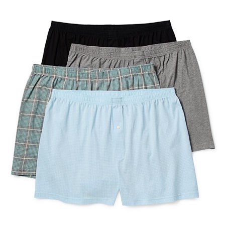 Click here for Stafford Knit Mens Big and Tall 4 Pack Boxers 3026... prices