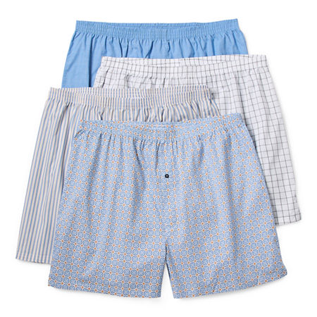 Click here for Stafford Woven Mens Big and Tall 4 Pack Boxers 302... prices