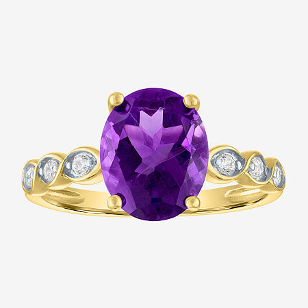 Click here for Womens Diamond Accent Genuine Purple Amethyst 10K... prices