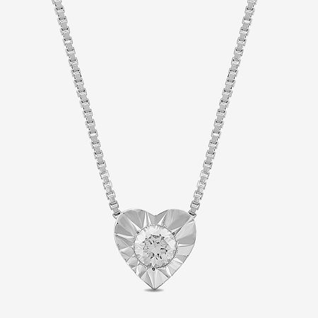 Click here for Womens 1/10 CT. T.W. Lab Grown White Diamond Sterl... prices