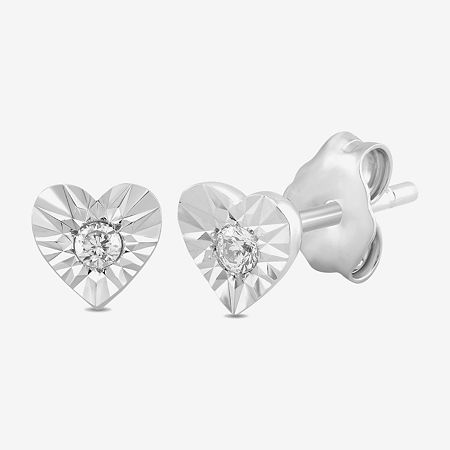 Click here for 1/10 CT. T.W. Lab Grown White Diamond Sterling Sil... prices