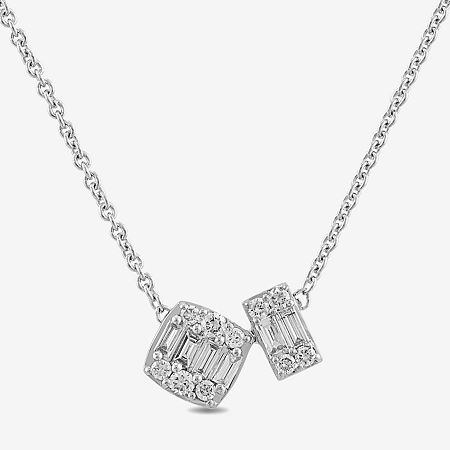 Click here for Womens 1/4 CT. T.W. Lab Grown White Diamond Sterli... prices