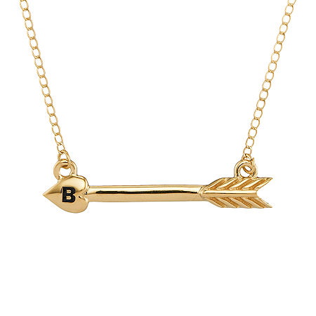 Click here for Personalized 14K Yellow Gold Initial Arrow Pendant... prices