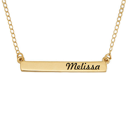 Click here for Personalized 10K Yellow Gold Engraved Name Bar Pen... prices