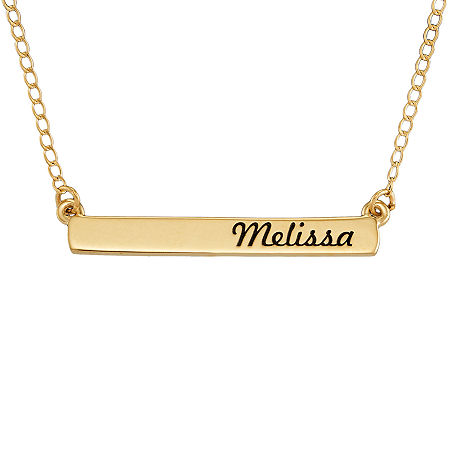 Click here for Personalized 14K Yellow Gold Engraved Name Bar Pen... prices