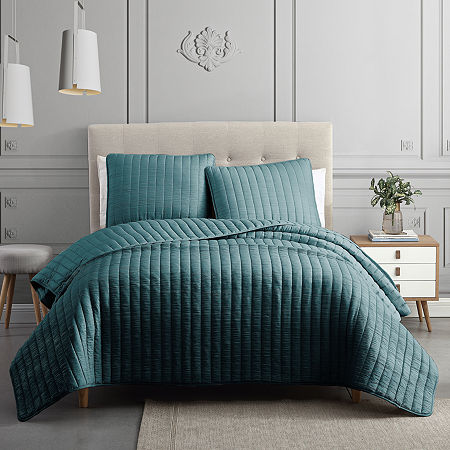 Riverbrook Home Moonstone 3-Pc. Coverlet Set  Full/Queen - Teal