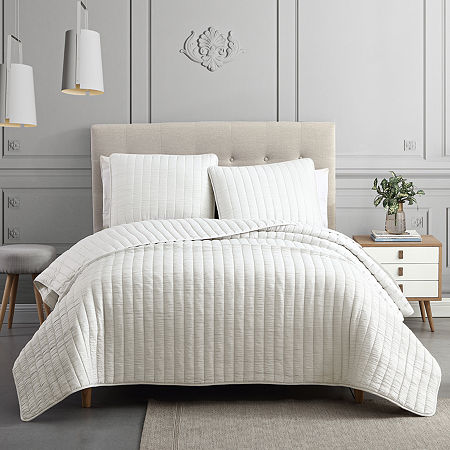 Riverbrook Home Moonstone 3-Pc. Coverlet Set  King - Ivory