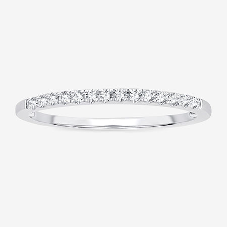 Click here for Womens 1/10 CT. T.W. Natural White Diamond 10K Whi... prices