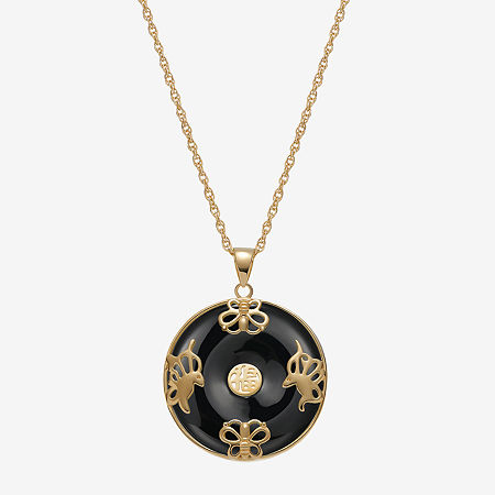Click here for Womens Genuine Black Agate 18K Gold Over Silver 18... prices