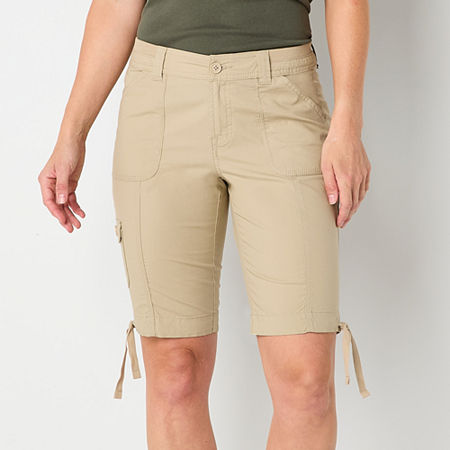 Click here for St. Johns Bay Womens 12 Mid Rise Tall Bermuda Shor... prices