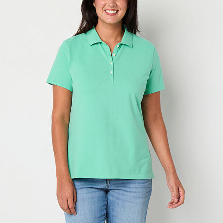 Click here for St. Johns Bay Womens Tall Short Sleeve Polo Shirt... prices