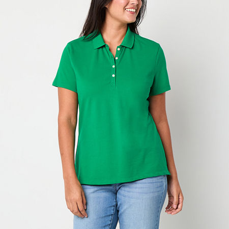 Click here for St. Johns Bay Womens Tall Short Sleeve Polo Shirt... prices
