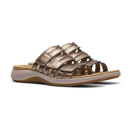 Click here for Clarks Womens Maelynn Flat Sandals  8 Medium  Mult... prices