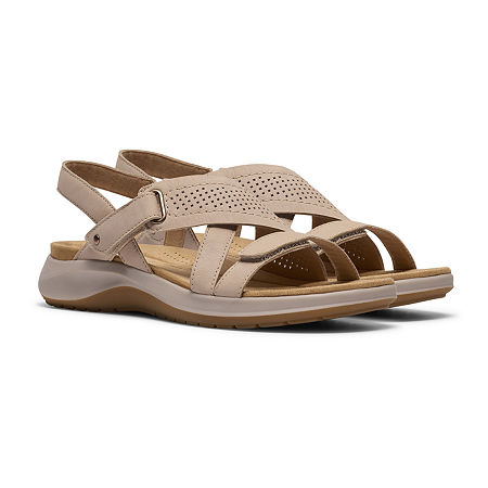 Click here for Clarks Womens Maelynn Flat Sandals  6 Medium  Beig... prices