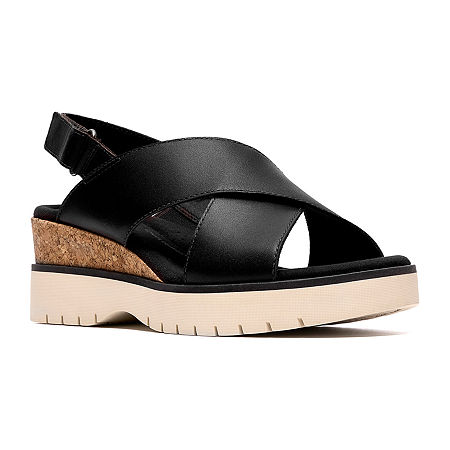 Click here for Clarks Womens Diaz Wedge Sandals  9 Medium  Black prices