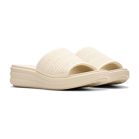 Click here for Clarks Cloudsteppers Womens Drift Twist Wedge Sand... prices