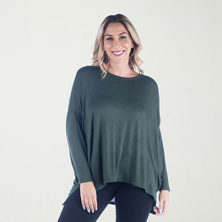 Click here for 24seven Comfort Apparel Womens Plus Round Neck 3/4... prices