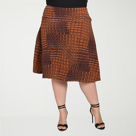 Click here for 24seven Comfort Apparel Plus Size Brown Geometric... prices