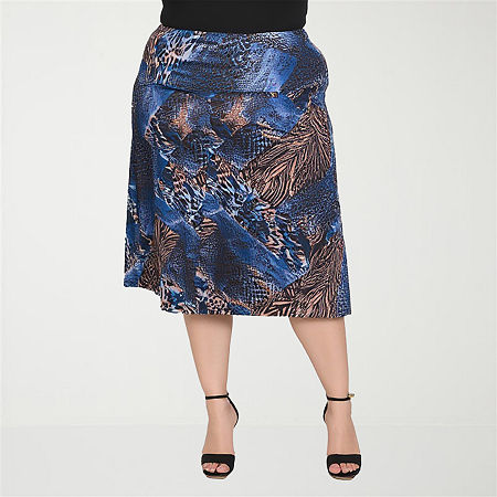 Click here for 24seven Comfort Apparel Plus Size Blue Animal Prin... prices