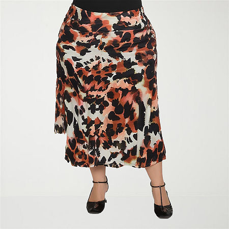 Click here for 24seven Comfort Apparel Plus Size Animal Print Ela... prices