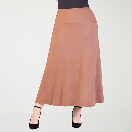 Click here for 24seven Comfort Apparel Womens Plus Maxi Skirt  1x... prices