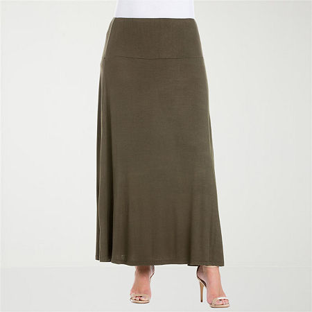 Click here for 24seven Comfort Apparel Womens Plus Maxi Skirt  5x... prices