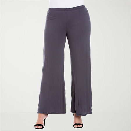 Click here for 24seven Comfort Apparel Plus Size Elastic Waist Fl... prices
