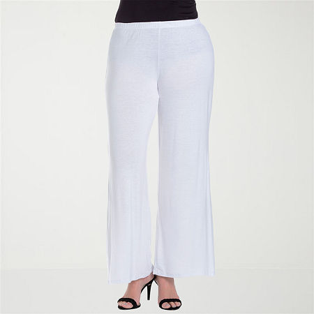 Click here for 24seven Comfort Apparel Plus Size Elastic Waist Fl... prices