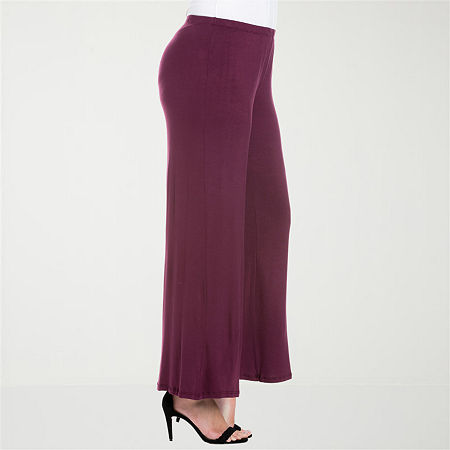 Click here for 24seven Comfort Apparel Plus Size Elastic Waist Fl... prices