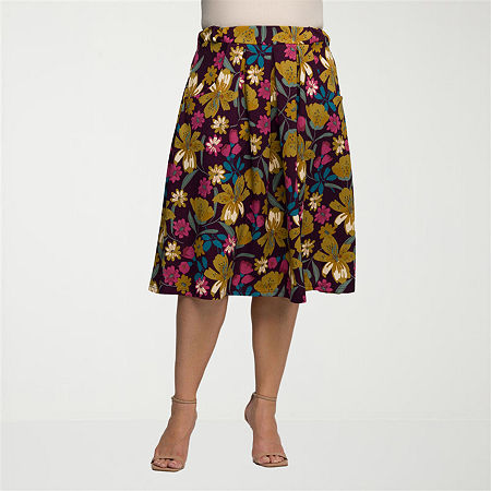 Click here for 24seven Comfort Apparel Plus Size Purple Floral El... prices