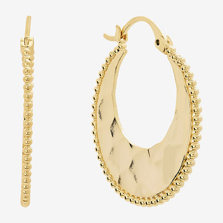 Click here for Silver Reflections Hammered Womens 14K Gold Over B... prices