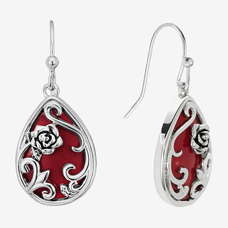 Click here for Sparkle Allure Filigree Womens Red Howlite Pure Si... prices