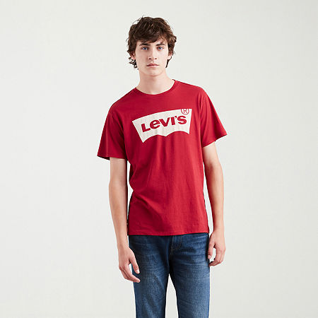 Click here for Levis Set-In Neck Mens Round Neck Short Sleeve Reg... prices