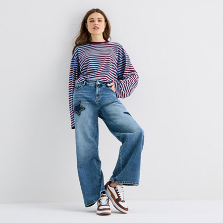 Click here for Forever 21 Womens Juniors Mid Rise Loose Fit Jean... prices