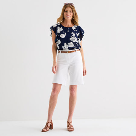 Click here for Liz Claiborne Womens 11 Mid Rise Bermuda Short  16... prices